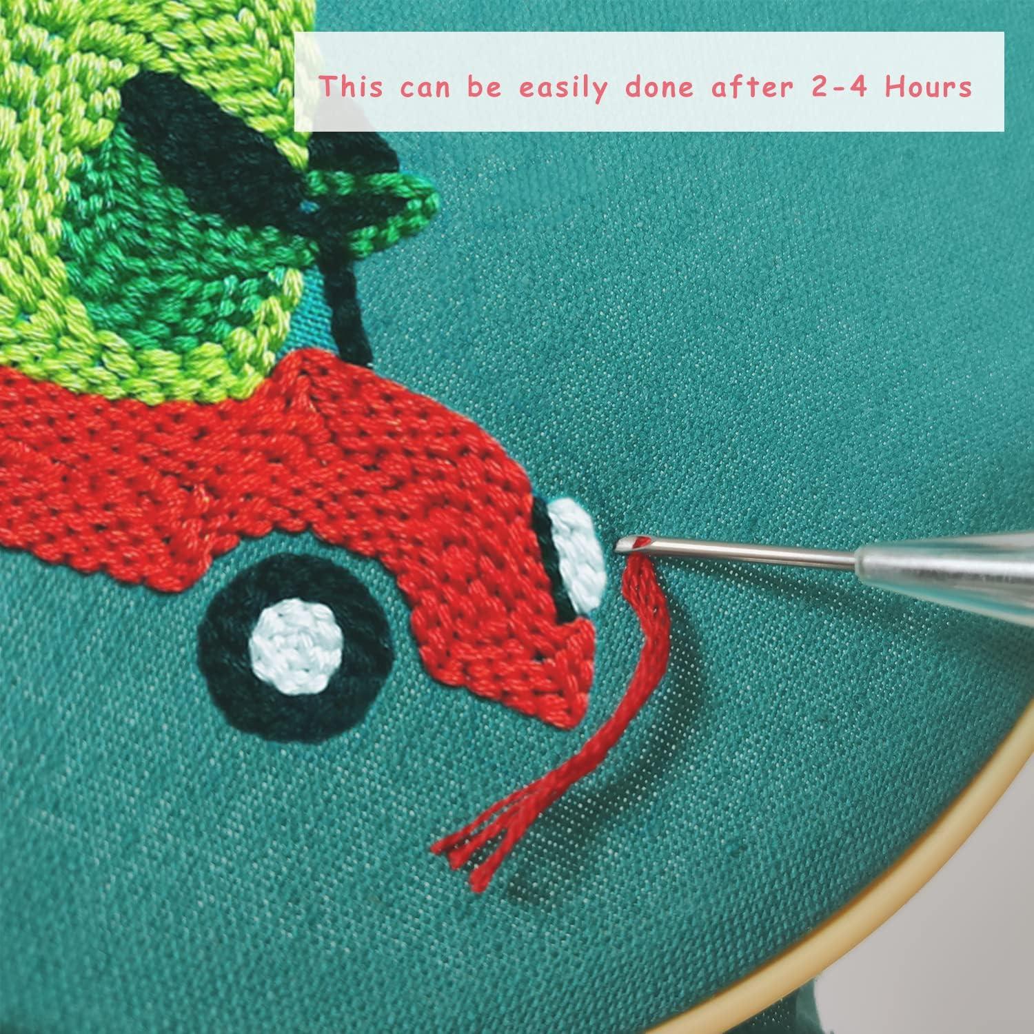 Punch Needle Starter Kit for Adults - Beginner Embroidery Pen Set | Buy ...