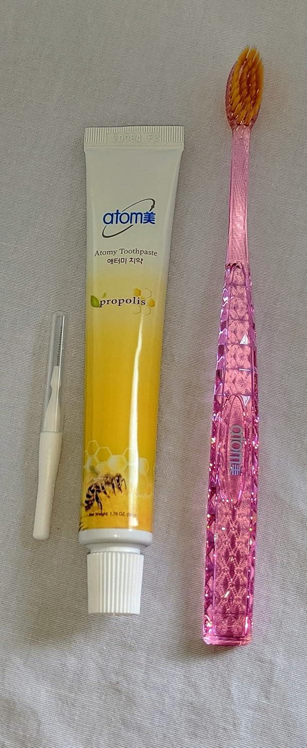Atomy Oral Care Set - Toothbrush & Travel Size Toothpaste Case ...