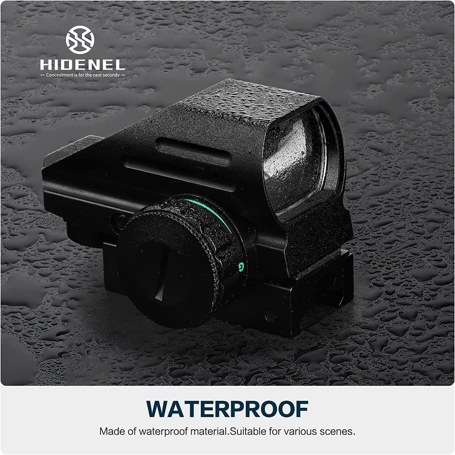 HIDENEL Compact Reflex Sight Green Red Dot Sight 4 Different Reticles ...