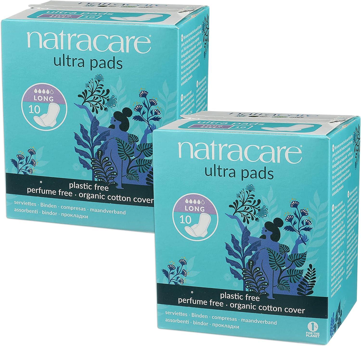 Natracare Natural Ultra Long Pads with Wings - Pack of 20, Organic ...