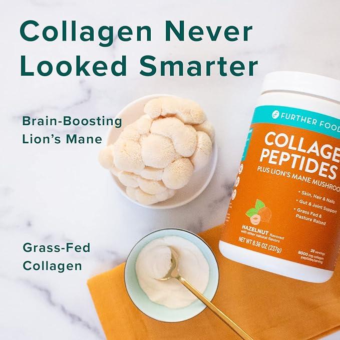 Further Food Collagen Peptide Powder Hazelnut Blend with Lionâ s Mane ...