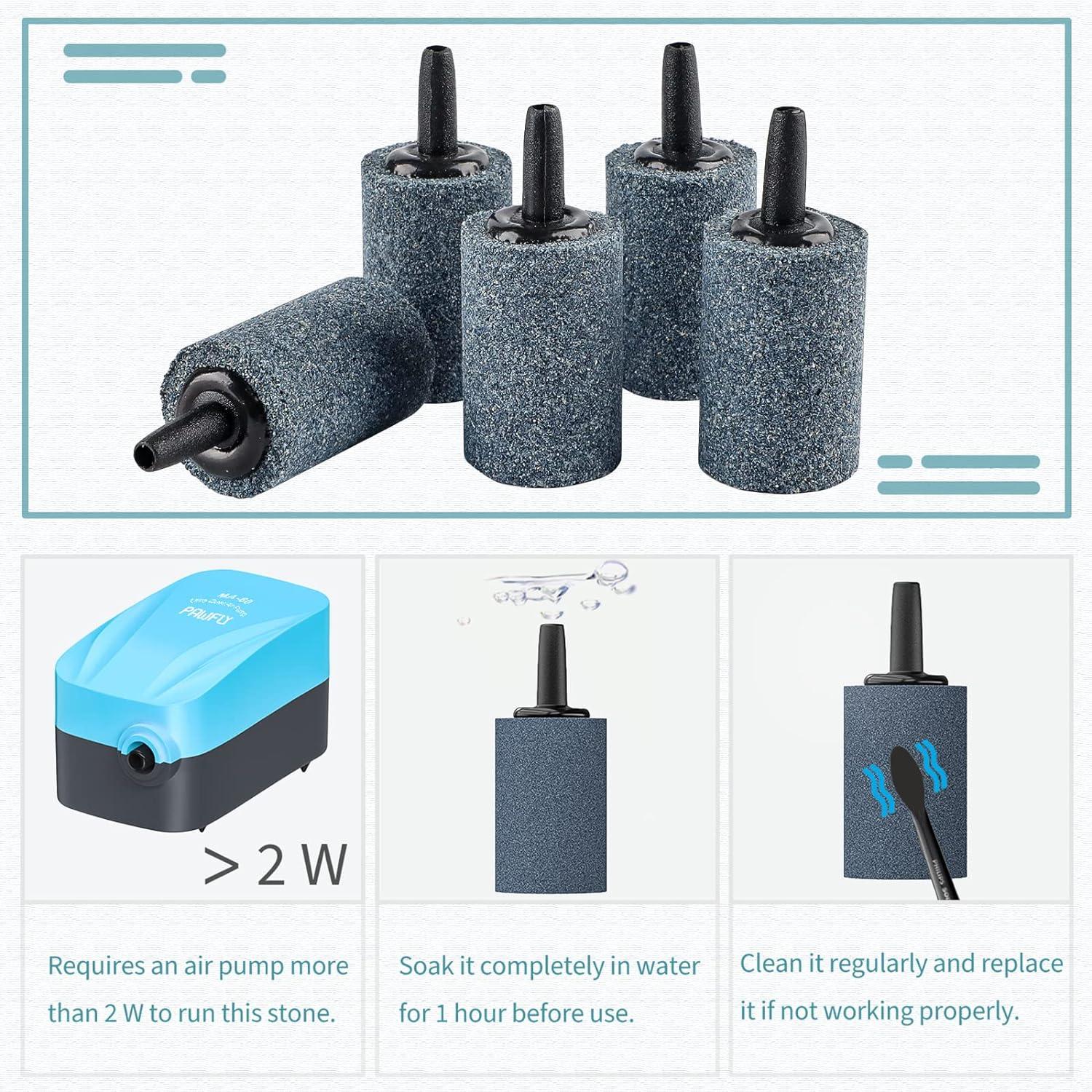 Buy Pawfly 3cm Airstone Cylinder Diffuser - Ideal for Nano Air Pumps ...