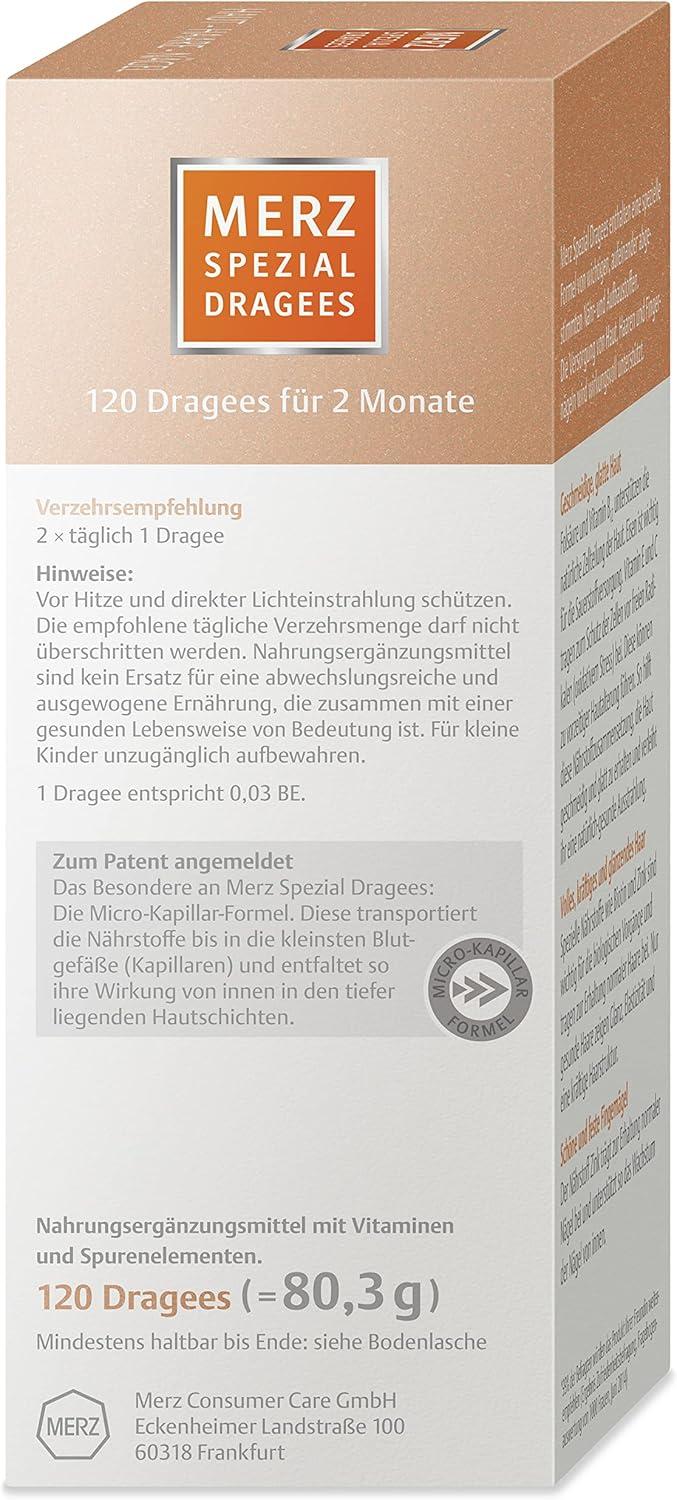 Merz Special Dragees - Dietary Supplements for Smooth Skin Glossy Hair ...