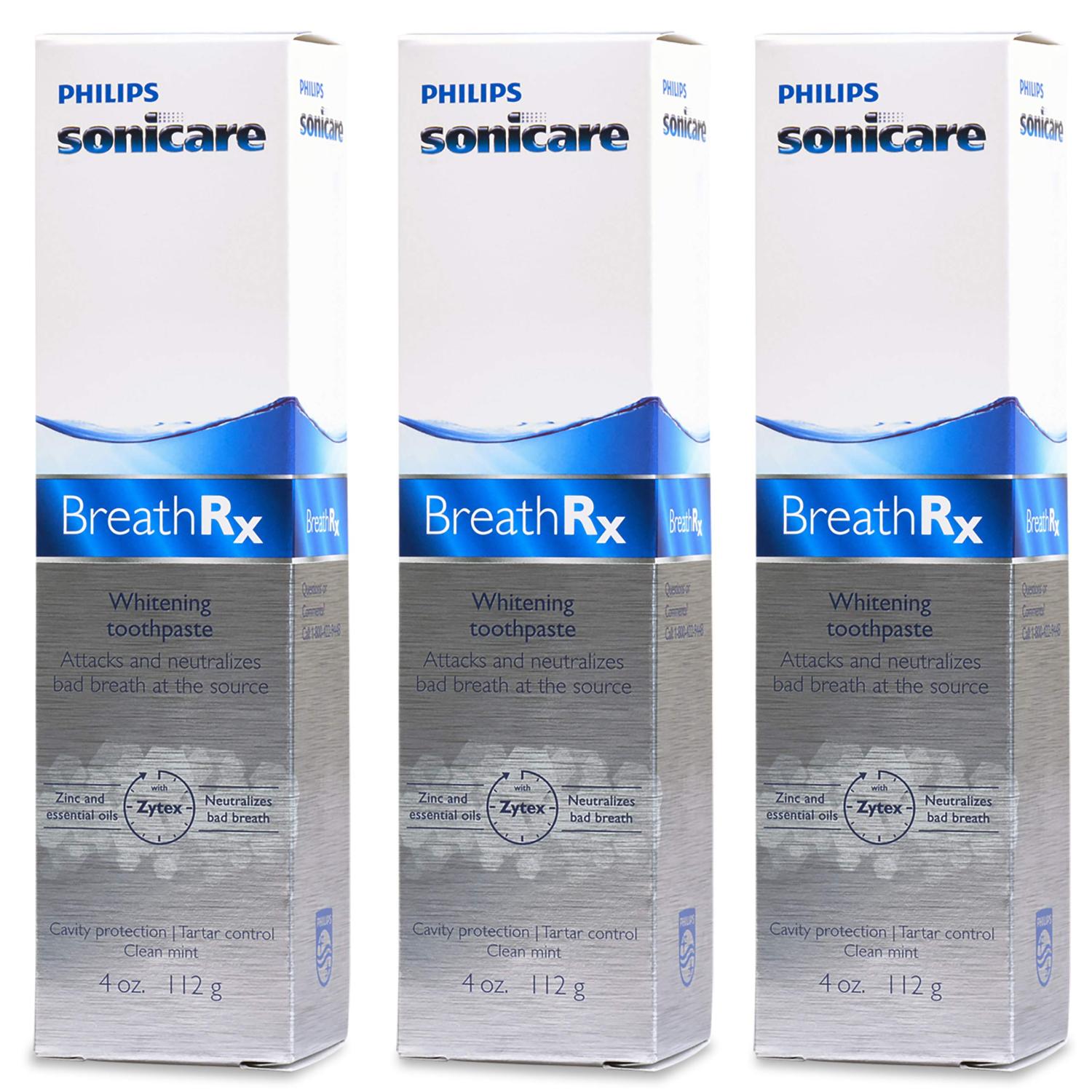 BreathRx Whitening Toothpaste 4-Oz Tubes - Family Size Pack of 3 | Buy ...