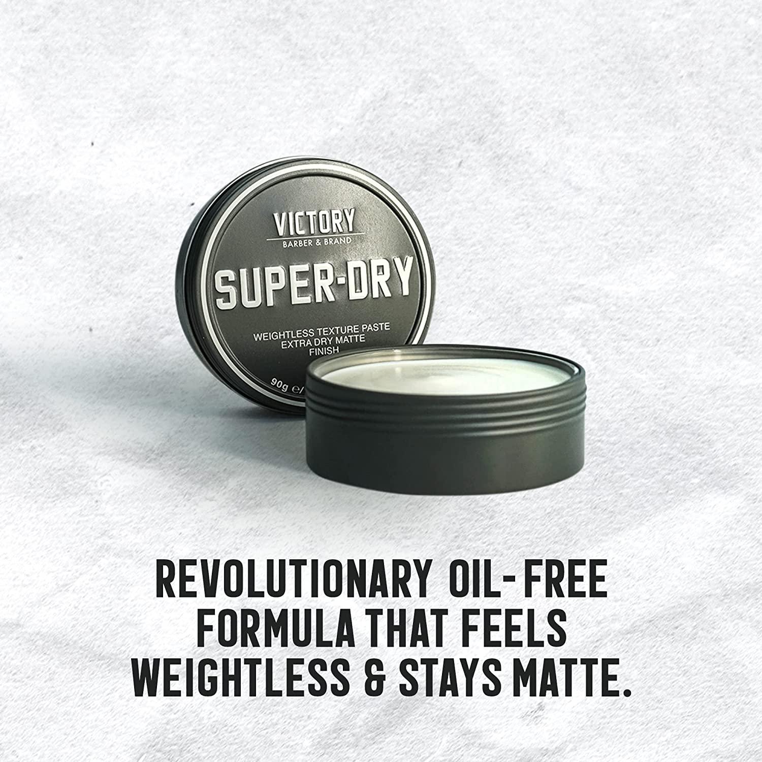 Victory Barber & Brand Super-Dry Matte Hair Paste for Men | Made in USA ...