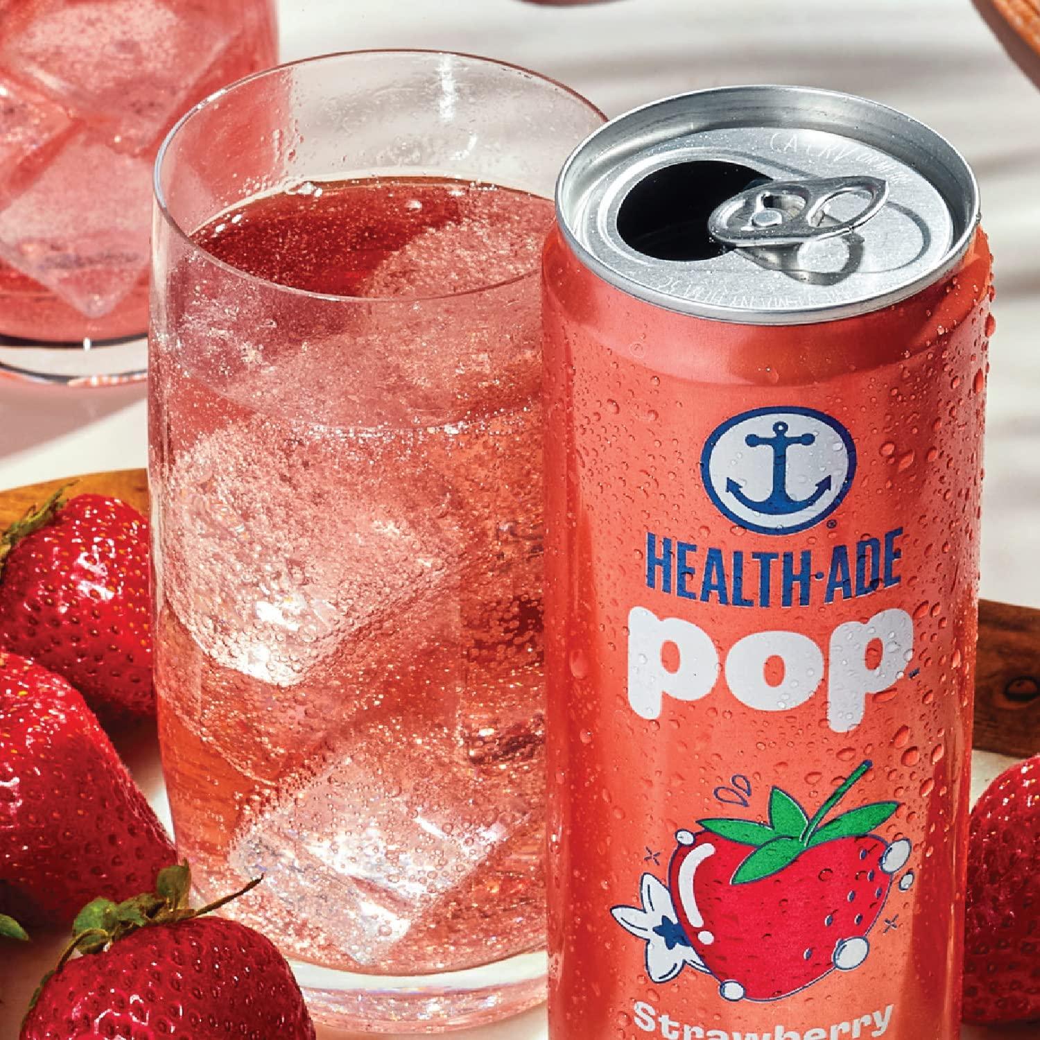 Health-Ade Pop Soda: Prebiotic Seltzer Water with Real Fruit Juice ...