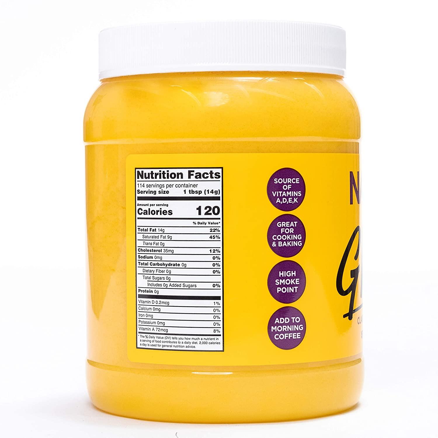 Nanak Pure Desi Ghee, Clarified Butter, 56-Ounce Jar 56 Ounce (Pack of 1)