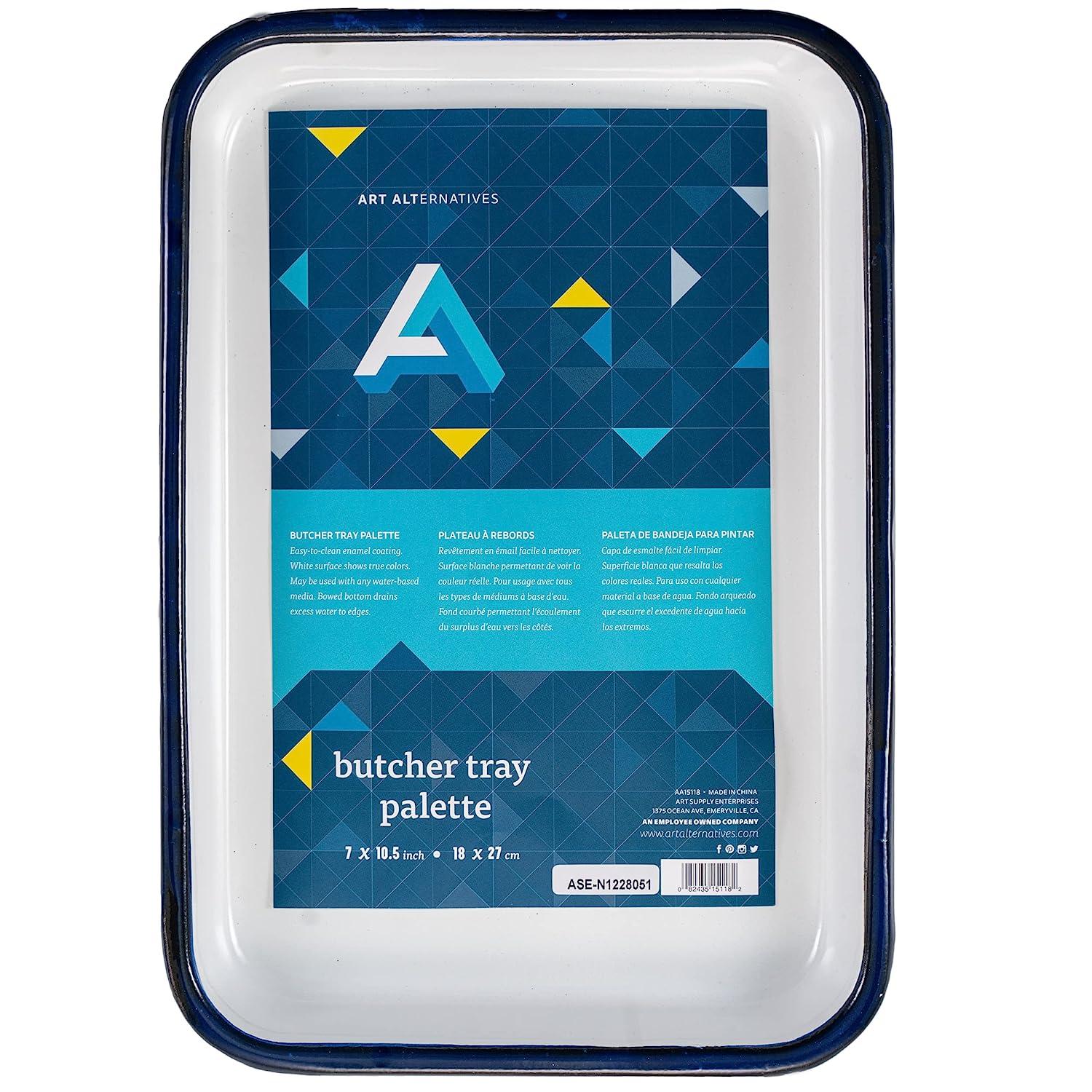 Art Alternatives Enamel Butcher Tray - 7x10.5 inches, White | Buy Now ...