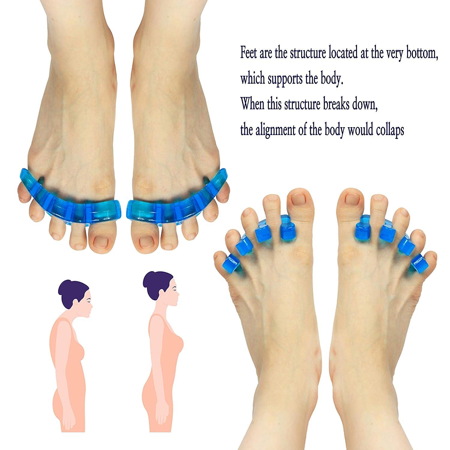 TWOCAREONE Toe Separators Bunion Corrector & Toe Support Spacers ...