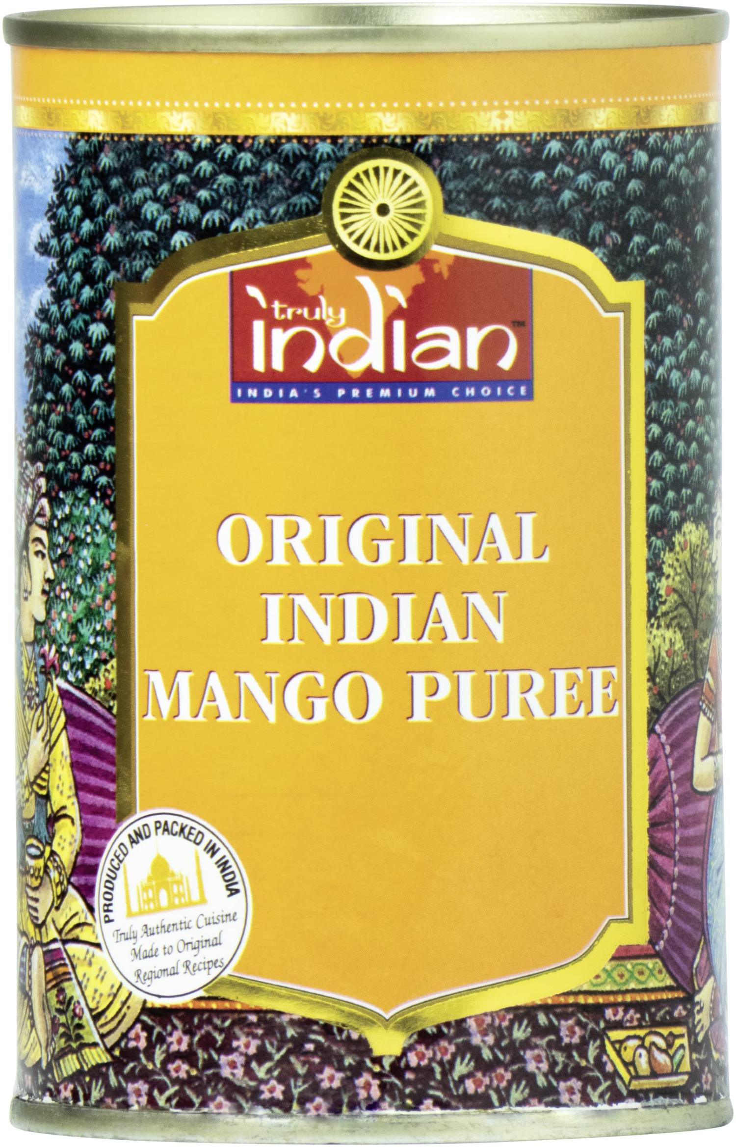 Truly Indian Mango Puree - Sweetened Indian Fruit Puree for Desserts ...