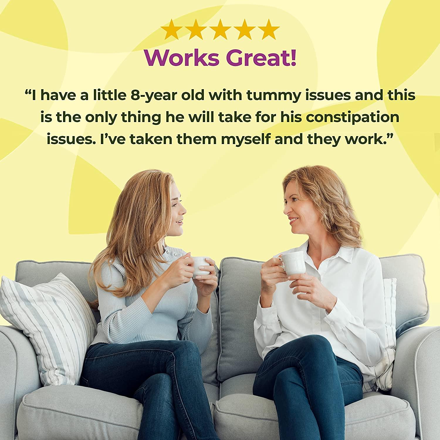 Occasional Constipation Relief: Mixed Berry Laxative Gummies - 60 Count ...