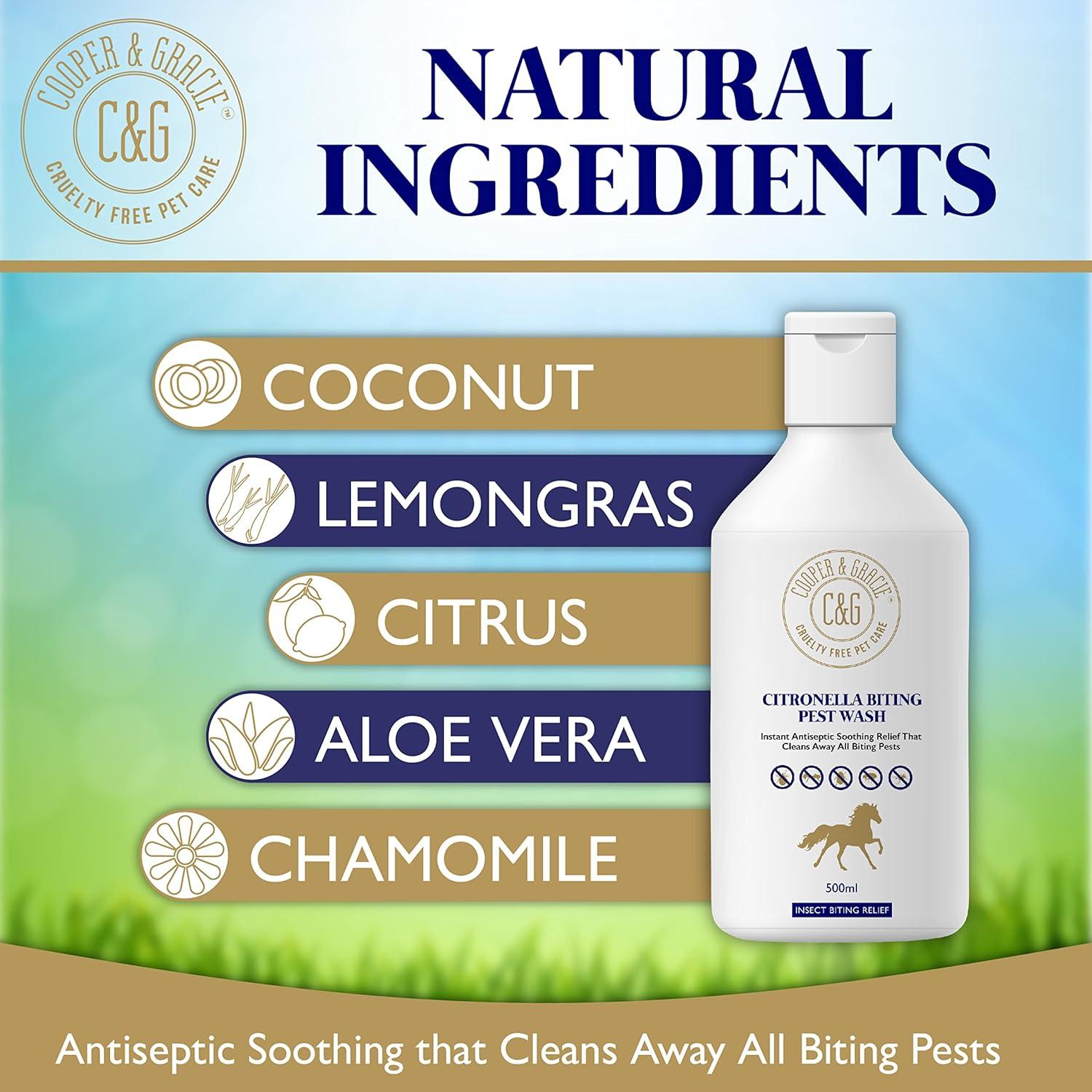 C&G Pets | Horse Citronella Biting Pest Wash | Powerful Organic Horse ...