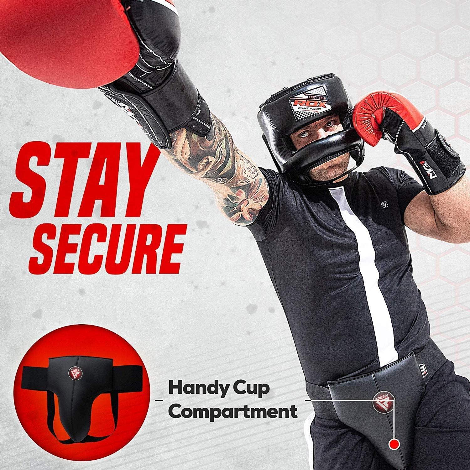 RDX Groin Protector - Maya Hide Leather Abdo Gear for Boxing, Muay Thai ...