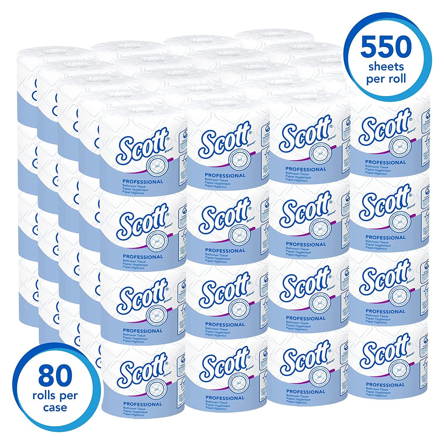 Commercial Bathroom Scott Professional Bulk Toilet Paper - 80 Rolls, 2 ...