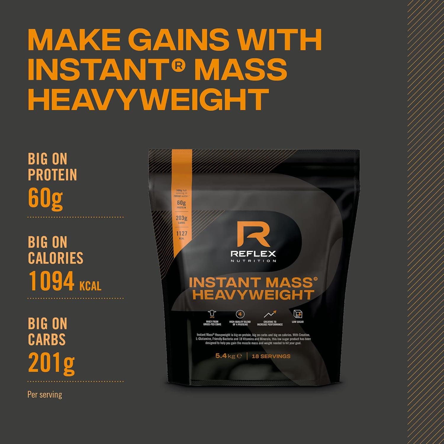 Reflex Nutrition Instant Mass Heavyweight Protein Powder 5.4kg ...