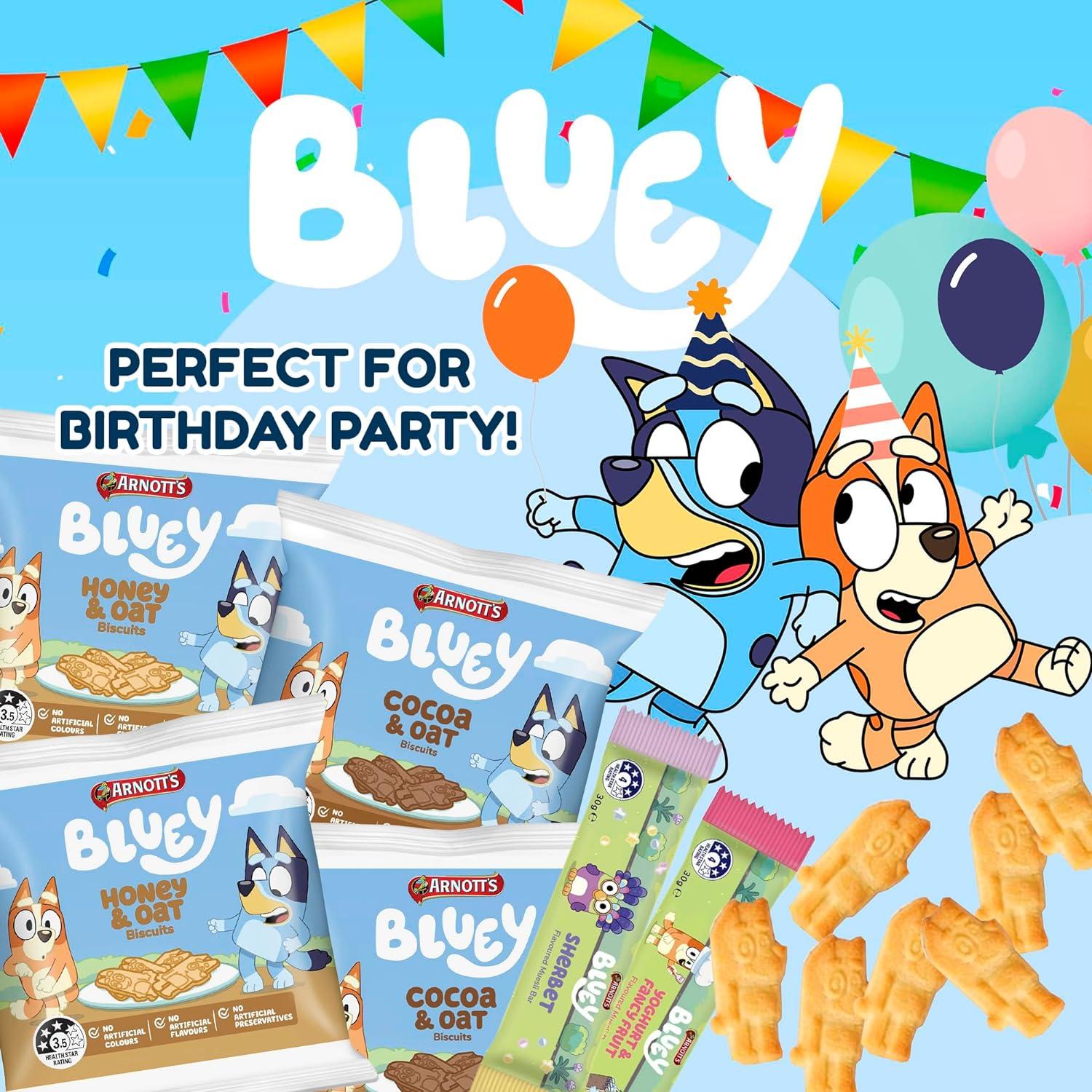 Bluey Snack Arnott's Multipack 12 Mini Cocoa & Honey Oat Flavored ...