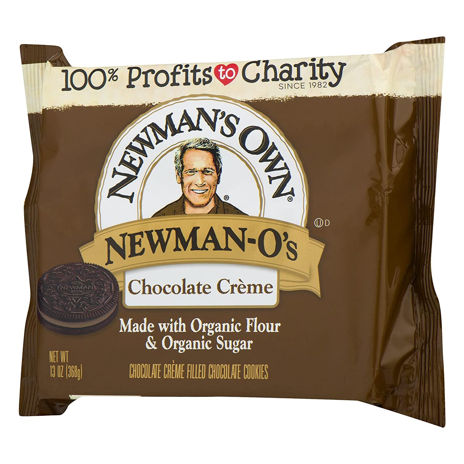 Newman's Own Newman-O's Chocolate Creme Filled Cookies 13oz (Pack of 6 ...