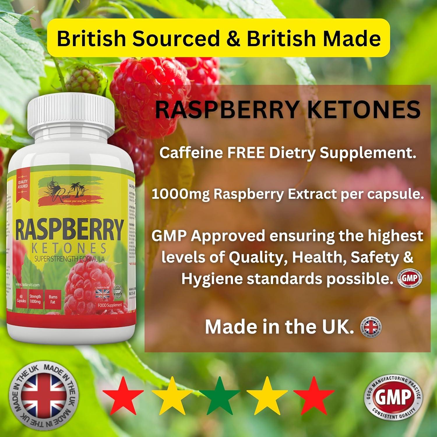 Raspberry Ketones Dietary Supplement - 60 High Strength Capsules ...