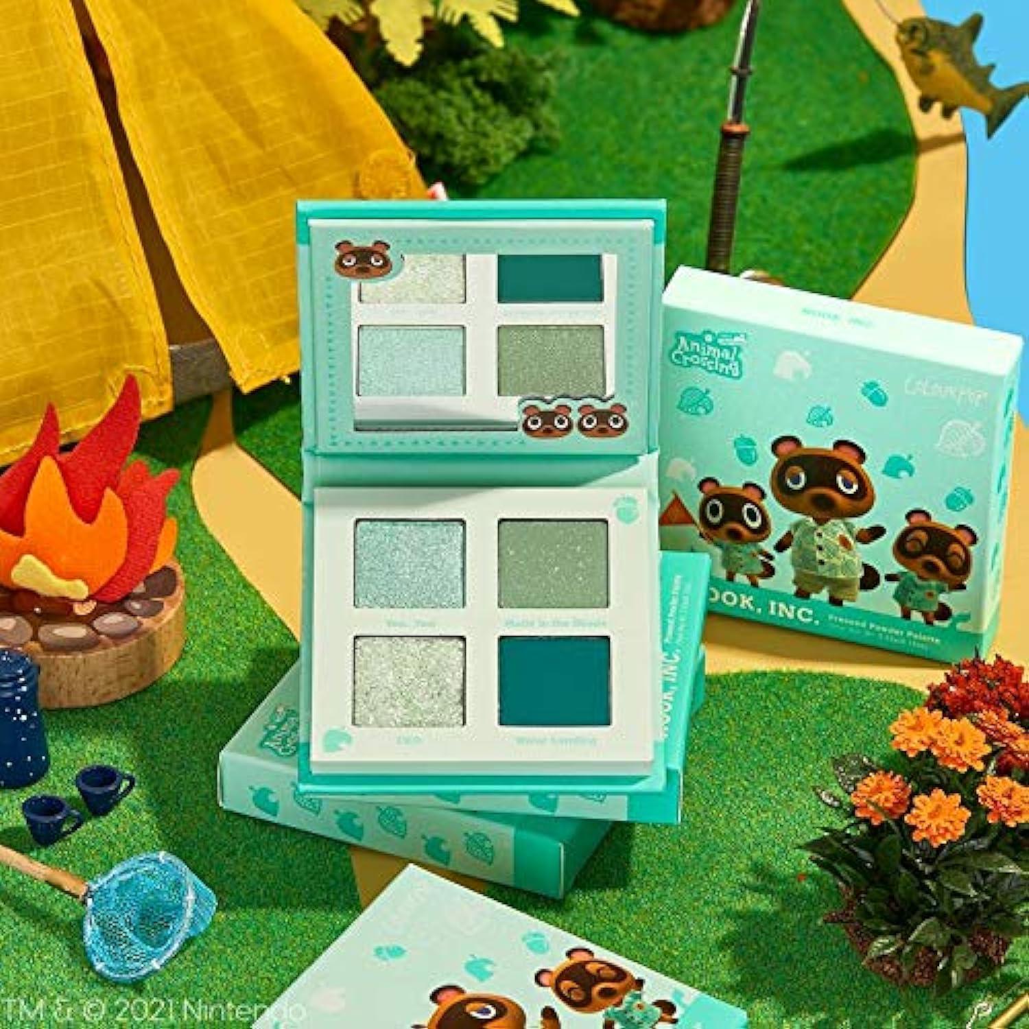 Buy Colourpop Animal Crossing Nook Inc. Greens Eyeshadow Quad - Full ...