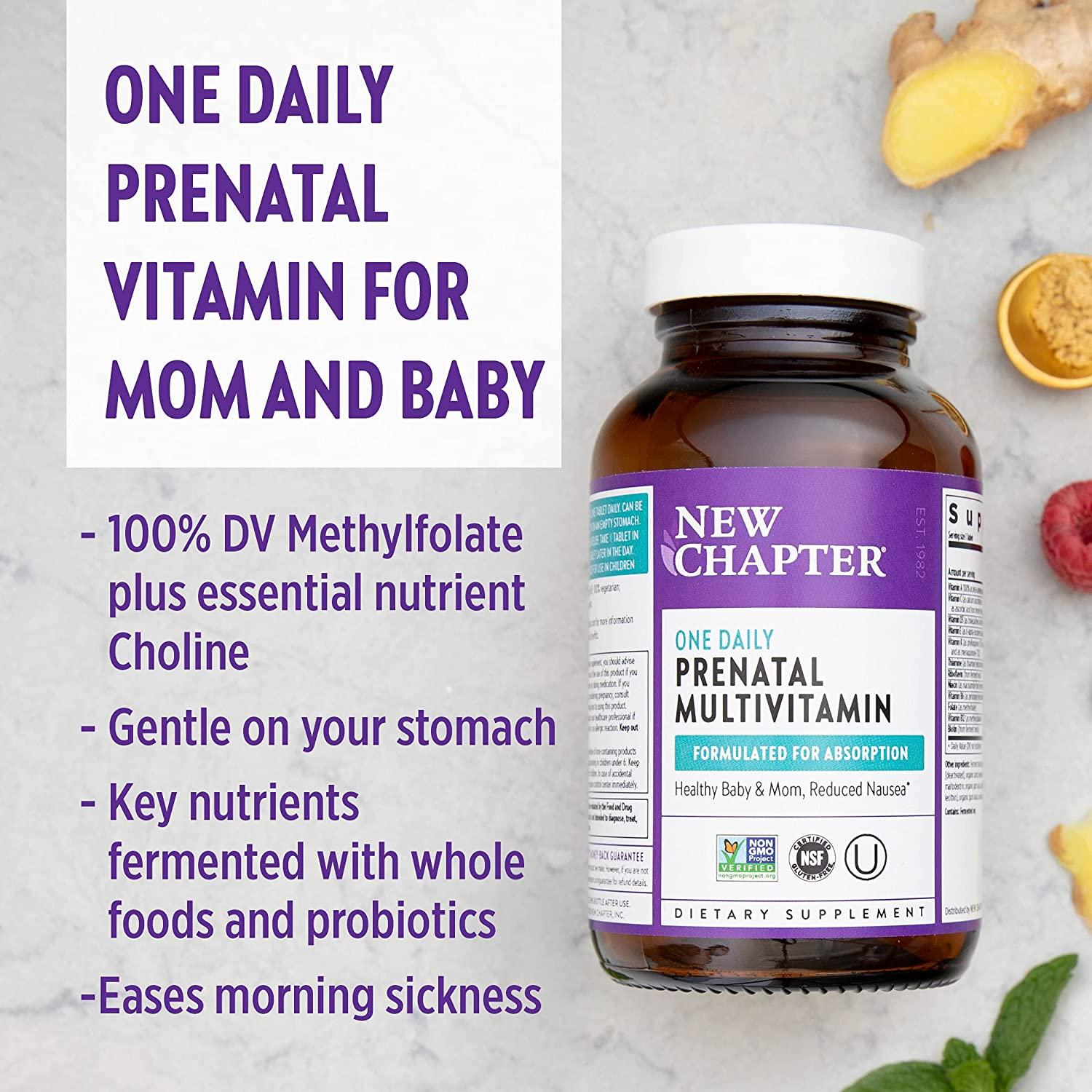 New Chapter Prenatal Multivitamin with Methylfolate & Choline - 60 One ...