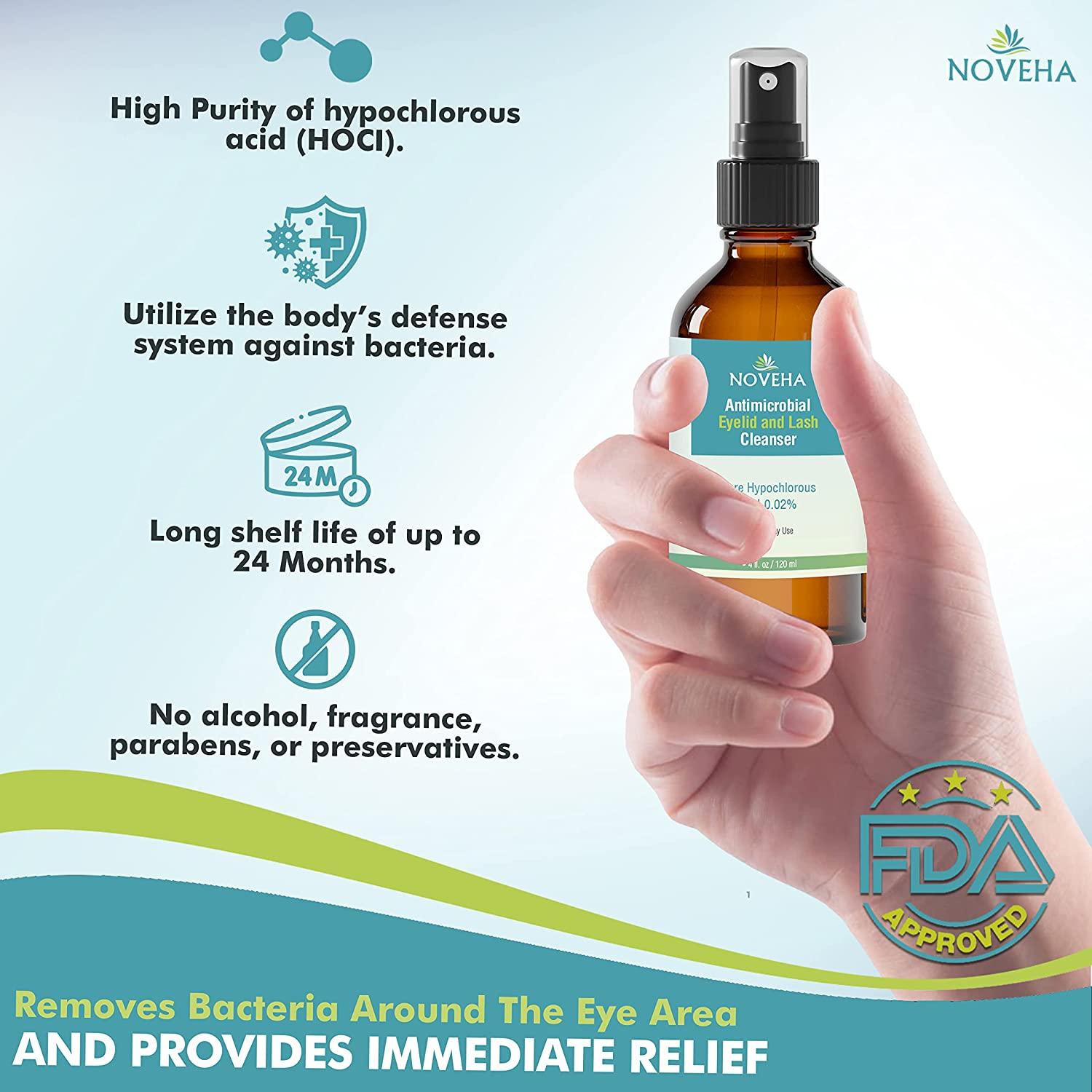 Eye & Lash Cleanser: Soothing Formula for Irritation, Dry Eyes, Styes ...