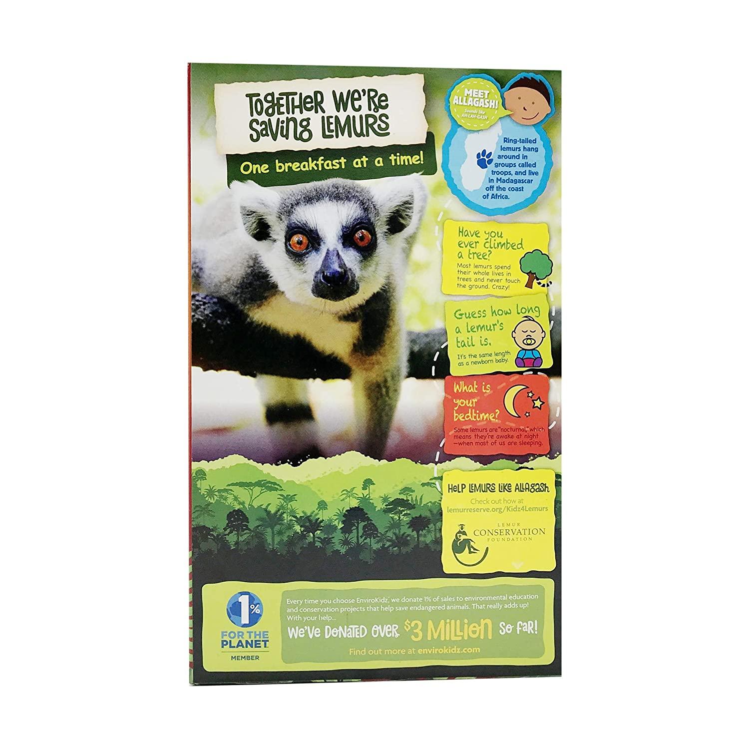 Leapin Lemurs Peanut Butter & Chocolate Organic Cereal | 10 Oz Box ...