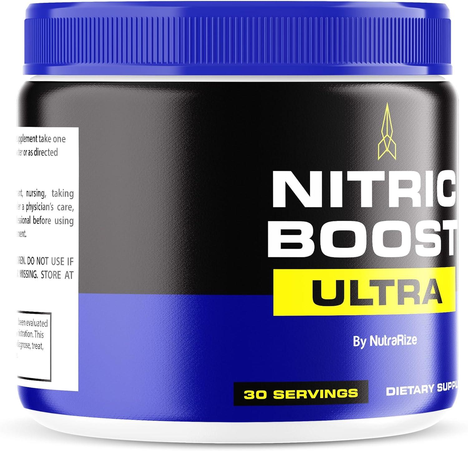 Buy Nitric Boost Ultra Powder (2 Pack) - Energy & Blood Flow Support ...