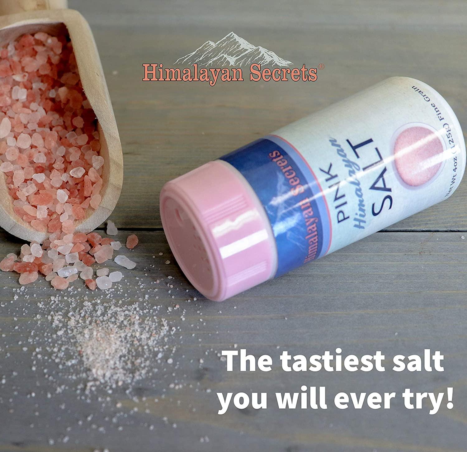 Pink Himalayan Cooking Salt - Kosher Certified Fine Grain Gourmet Salt ...