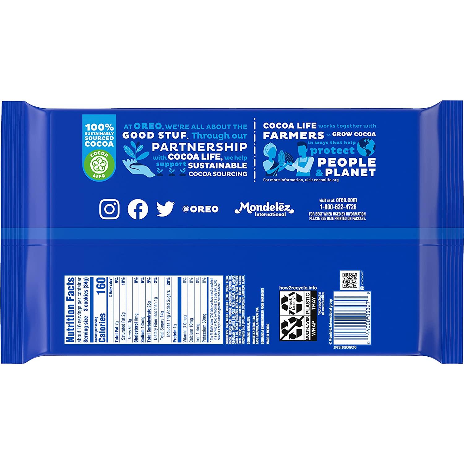 OREO Chocolate Sandwich Cookies Family Size - 3 Pack Bundle | Buy Now ...