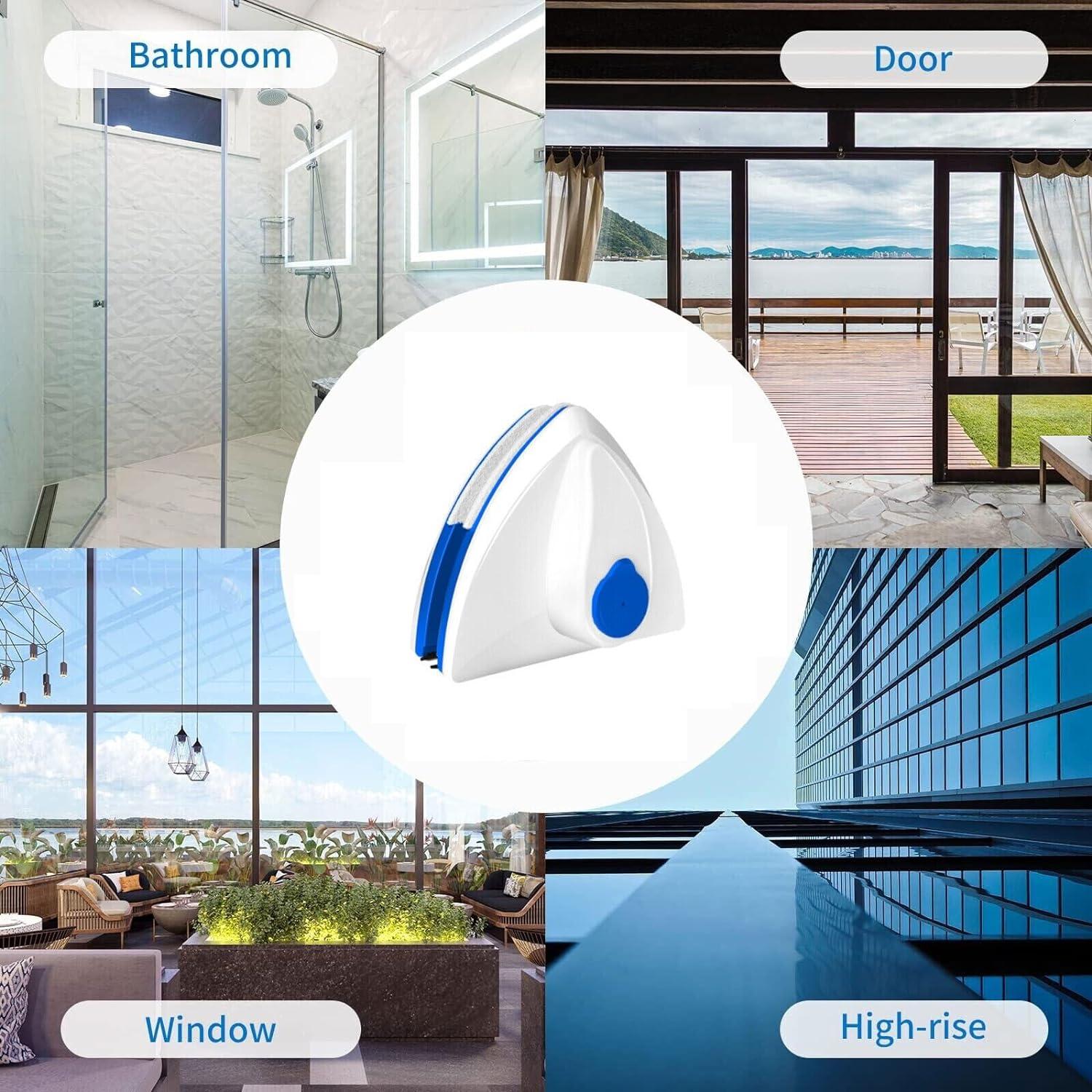 Thick Window Glass Cleaner Wiper Double-Sided Surface Brushes Cleaning ...