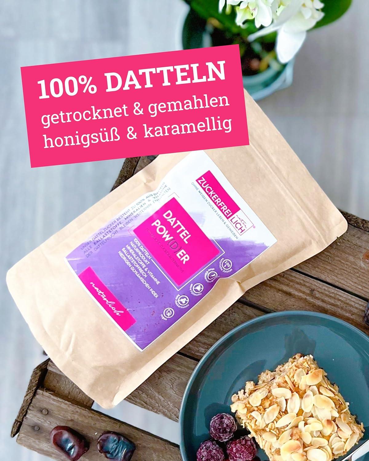 Buy 500g Sugar-Free Date Powder - Vegan Natural Sweetener Alternative ...