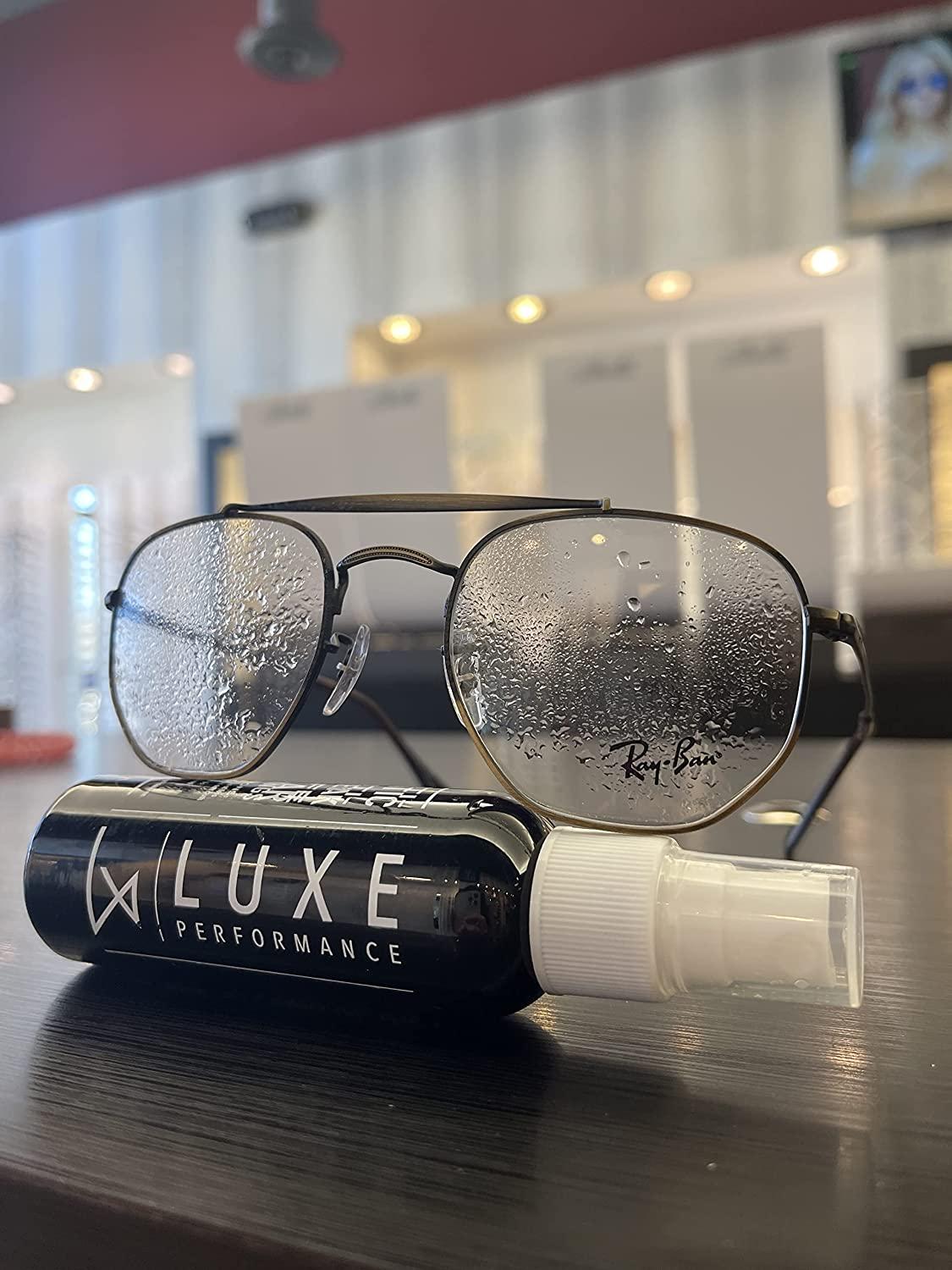 Luxe Performance Eyeglass Cleaner Spray - Ideal for Glasses, Sunglasses ...