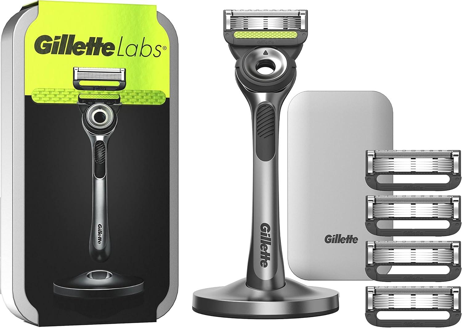 Buy Gillette Labs Wet Razor Set for Men - Includes Cleaning Element ...