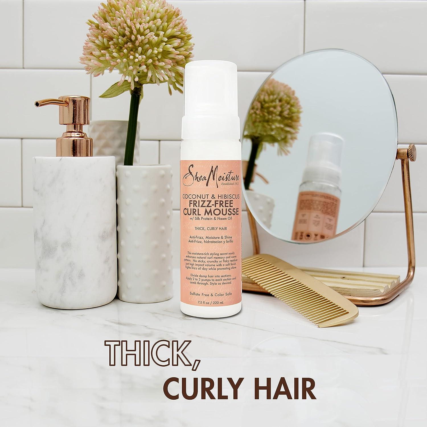 SheaMoisture Hair Mousse Variety Set for Curly Hair - Roller Sets ...