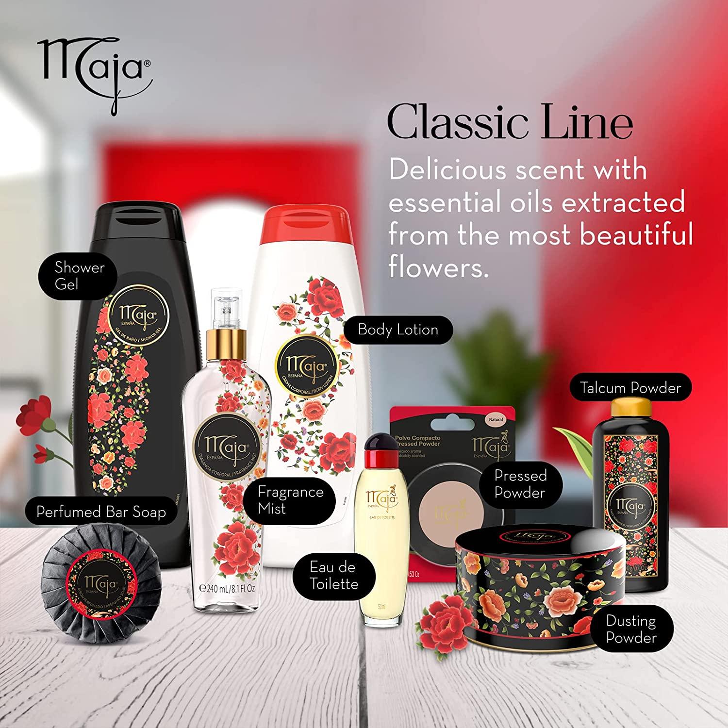 Maja Perfumed Talcum Powder 5.3 Oz Box - Keeps Skin Dry and Fresh | Buy ...