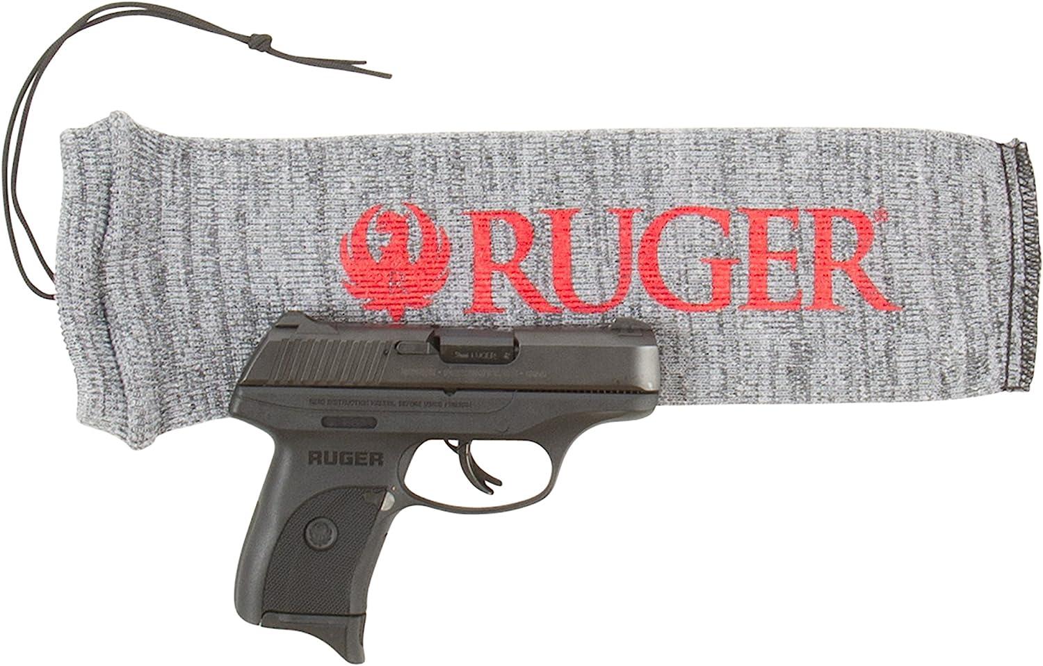 Allen Ruger Grey Silicone-Treated Handgun Sock | Knit Gun Sleeve | Buy ...