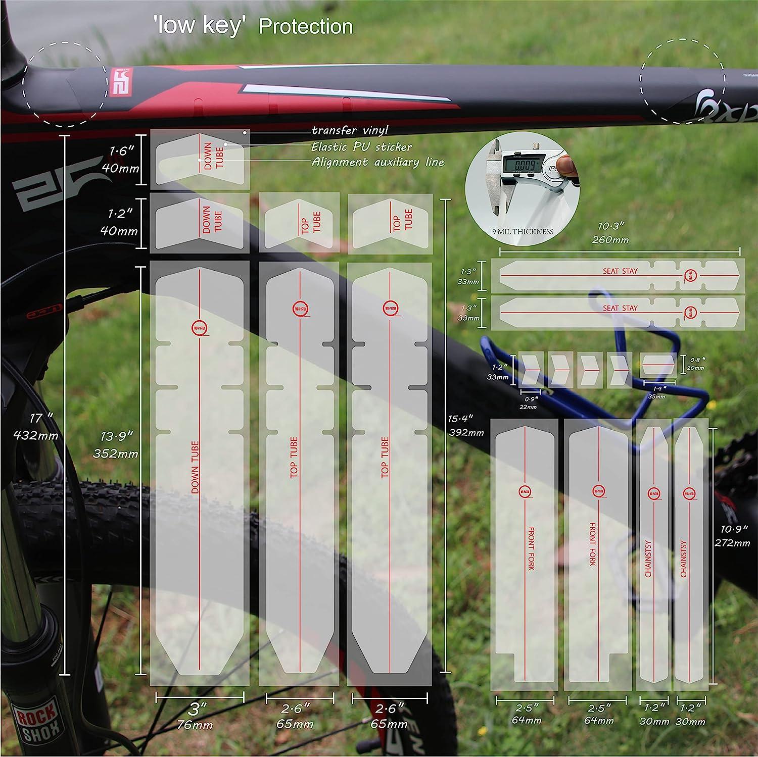 Bicycle Protective Stickers - Bike Frame Protection Tape | High Impact ...