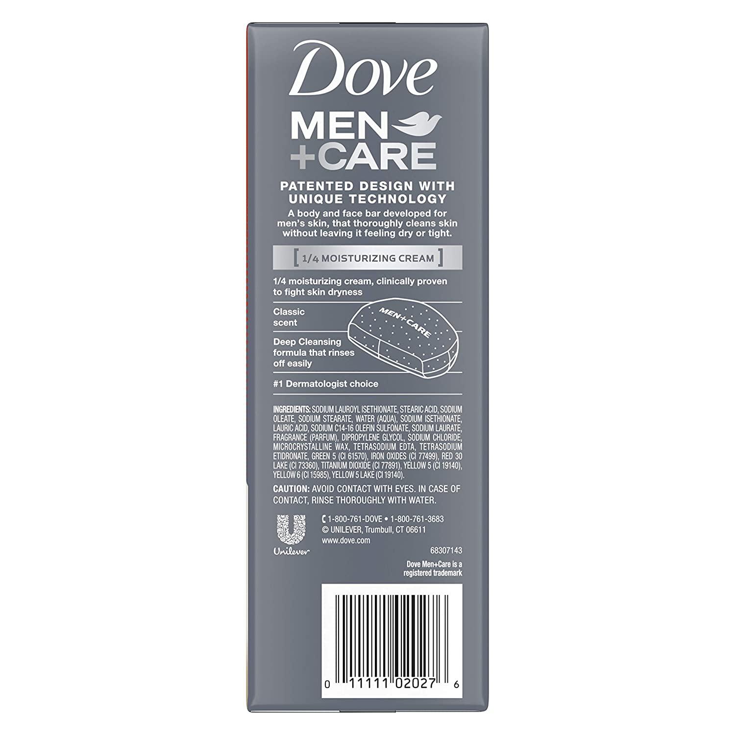 Dove Men+Care Moisturizing Bar Soap - Deep Clean, Nourishes Skin | 14 ...