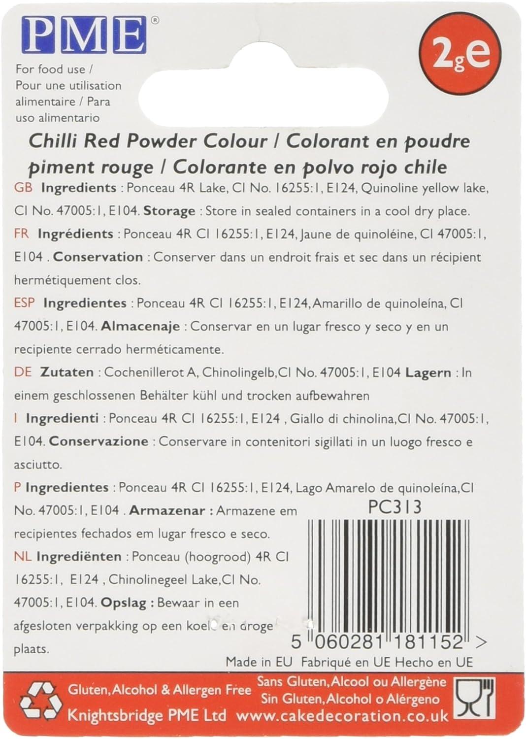 PME Edible Powder Colour Chilli Red | Buy Now with Express ...