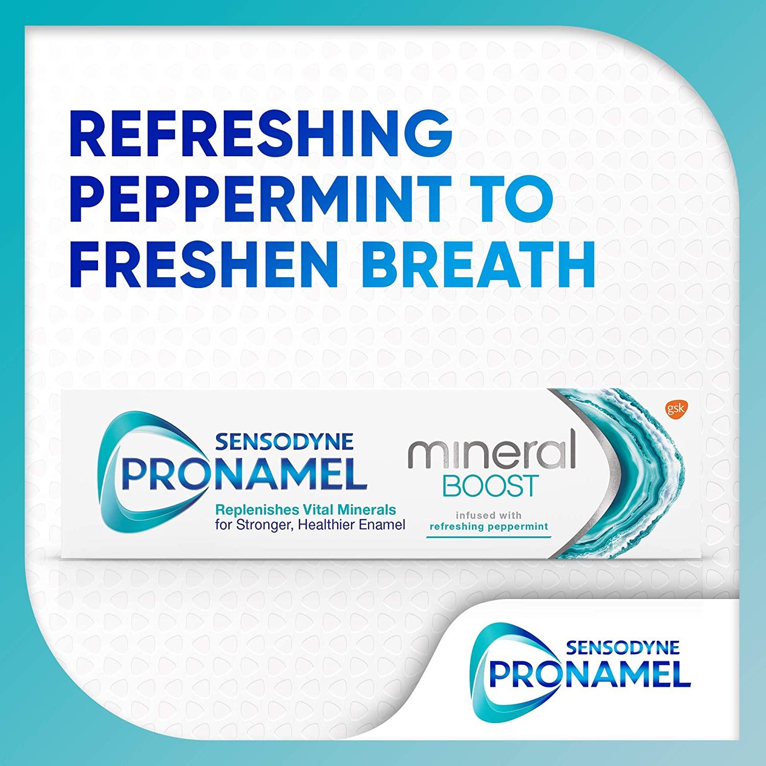 Sensodyne Pronamel Mineral Boost Enamel Toothpaste - Peppermint - 12oz ...
