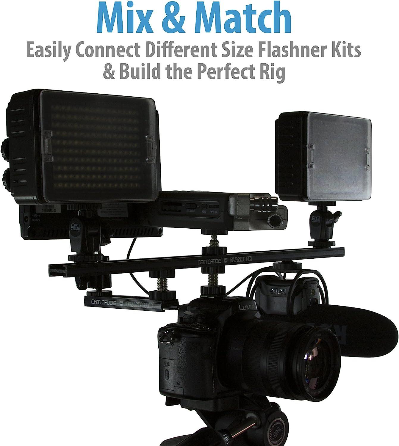 Cam Caddie 16-Inch Cold Shoe Extension Bracket - Dual Sided Camera ...