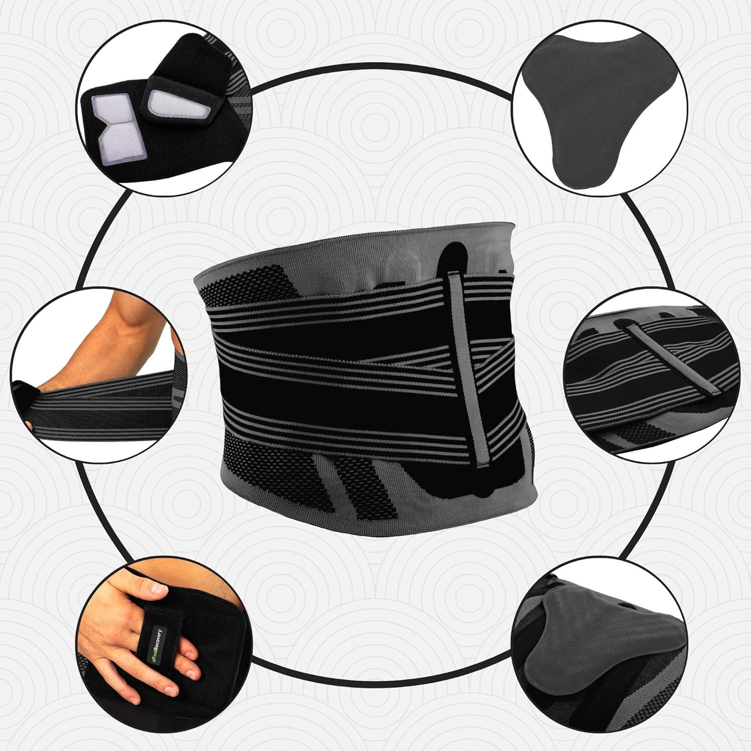 Feel Recovery Back Bandage for Men & Women | Lower Back Support Belt ...