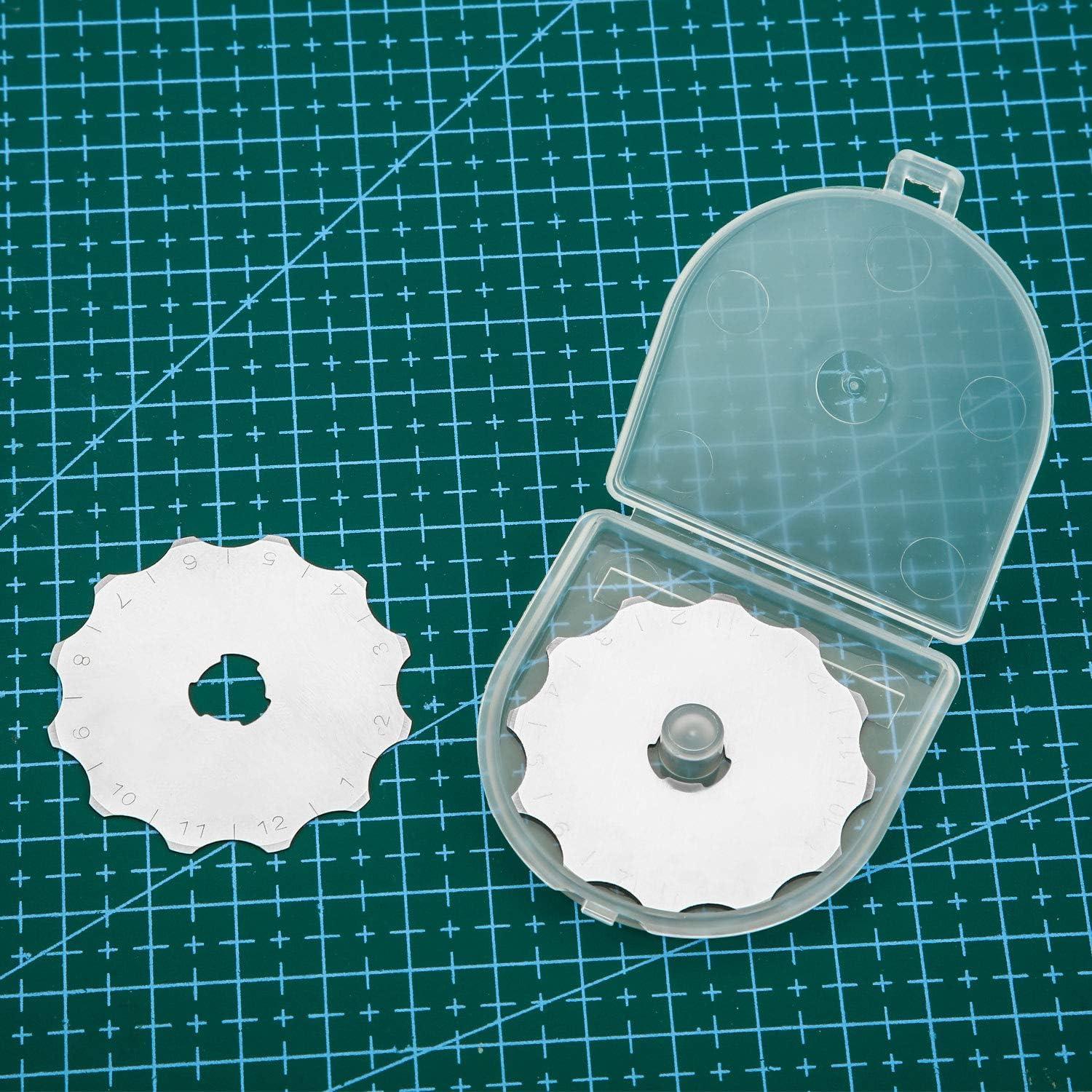 2-Piece 45mm Perforating Rotary Replacement Blades with Plastic Box ...