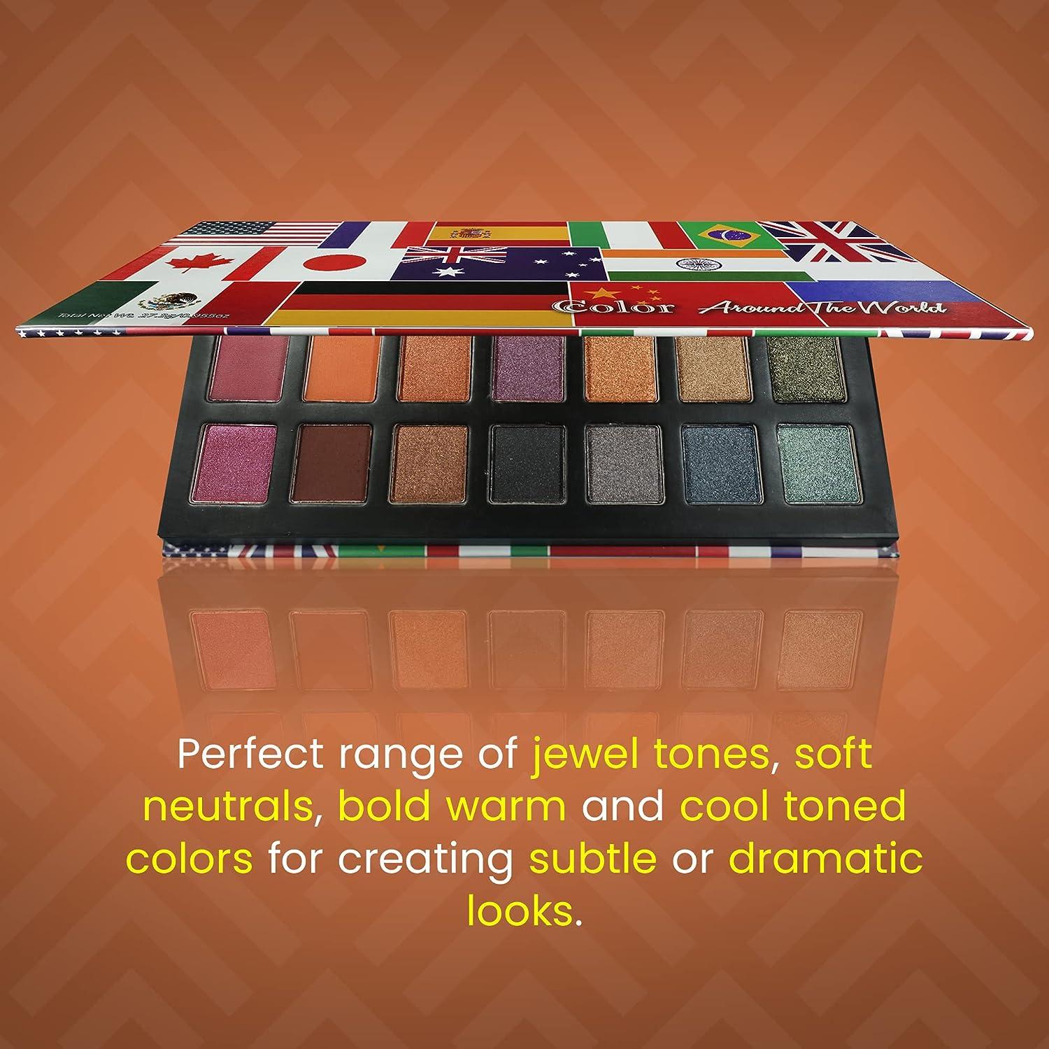 Ccolor Cosmetics Around The World 21-Color Eye Shadow Palette - Matte ...
