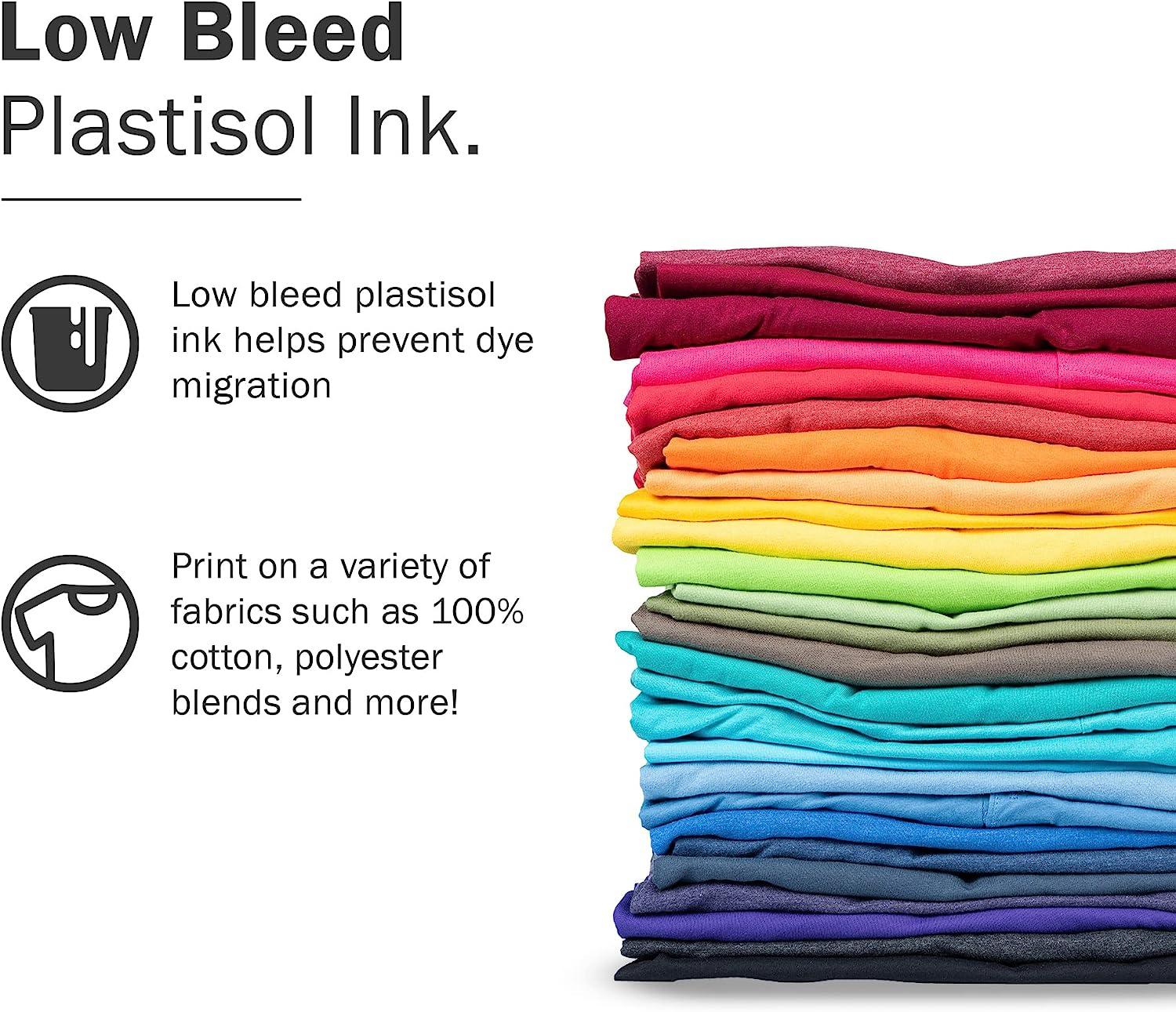 Rapid Cure White Plastisol Ink (16oz) for Silk Screen Printing - Low ...