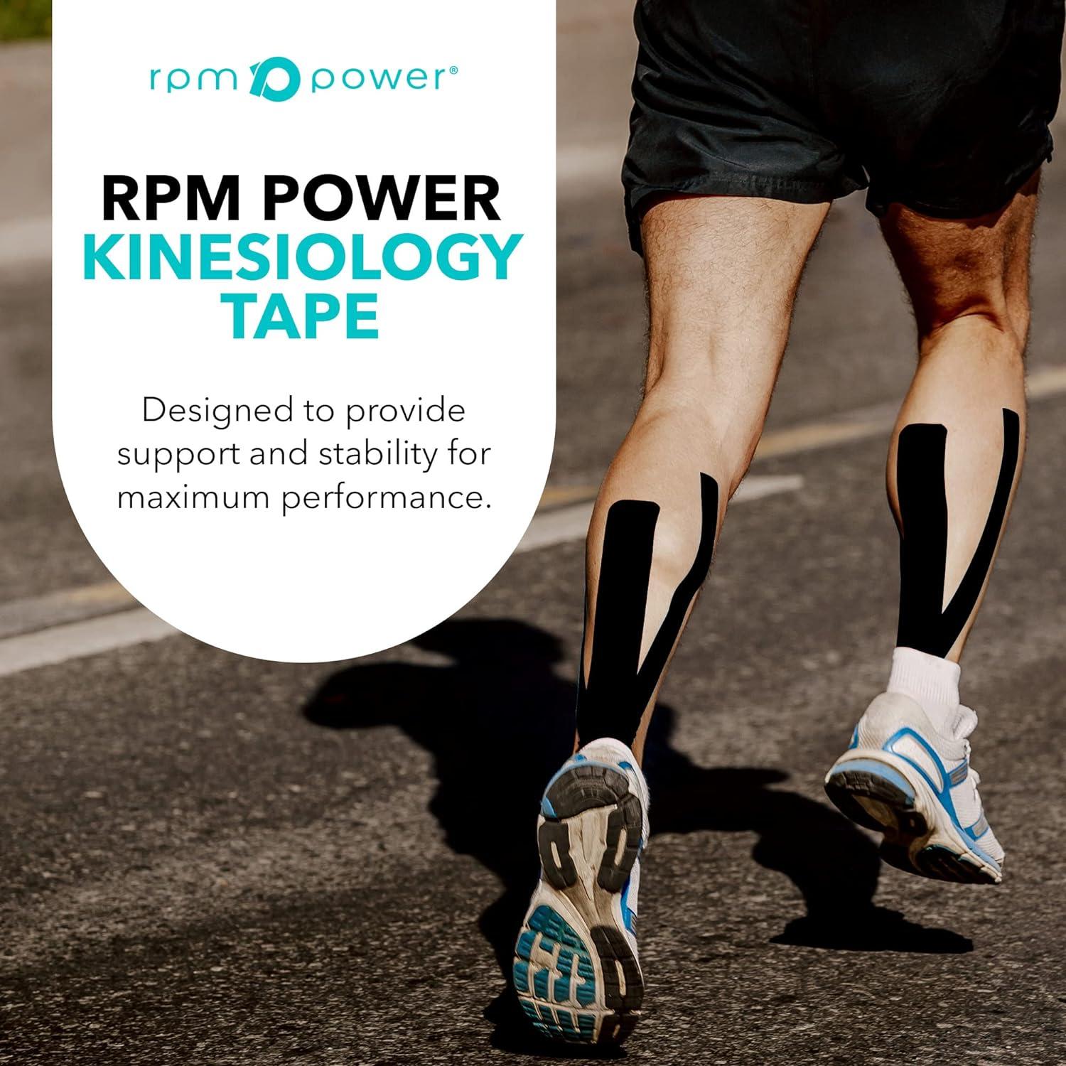 RPM Power Kinesiology Tape (Classic) - Latex-Free Water-Resistant ...