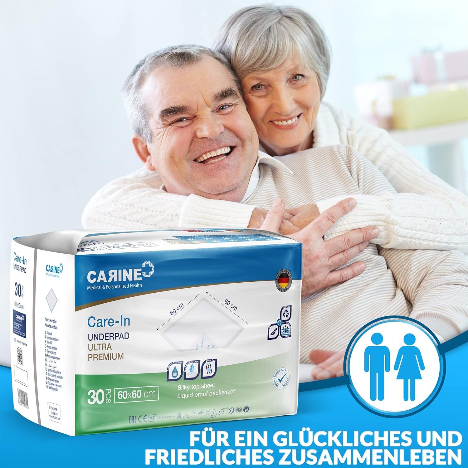 Premium Disposable Incontinence Documents - 30 Pack (60x60cm 1000ml ...