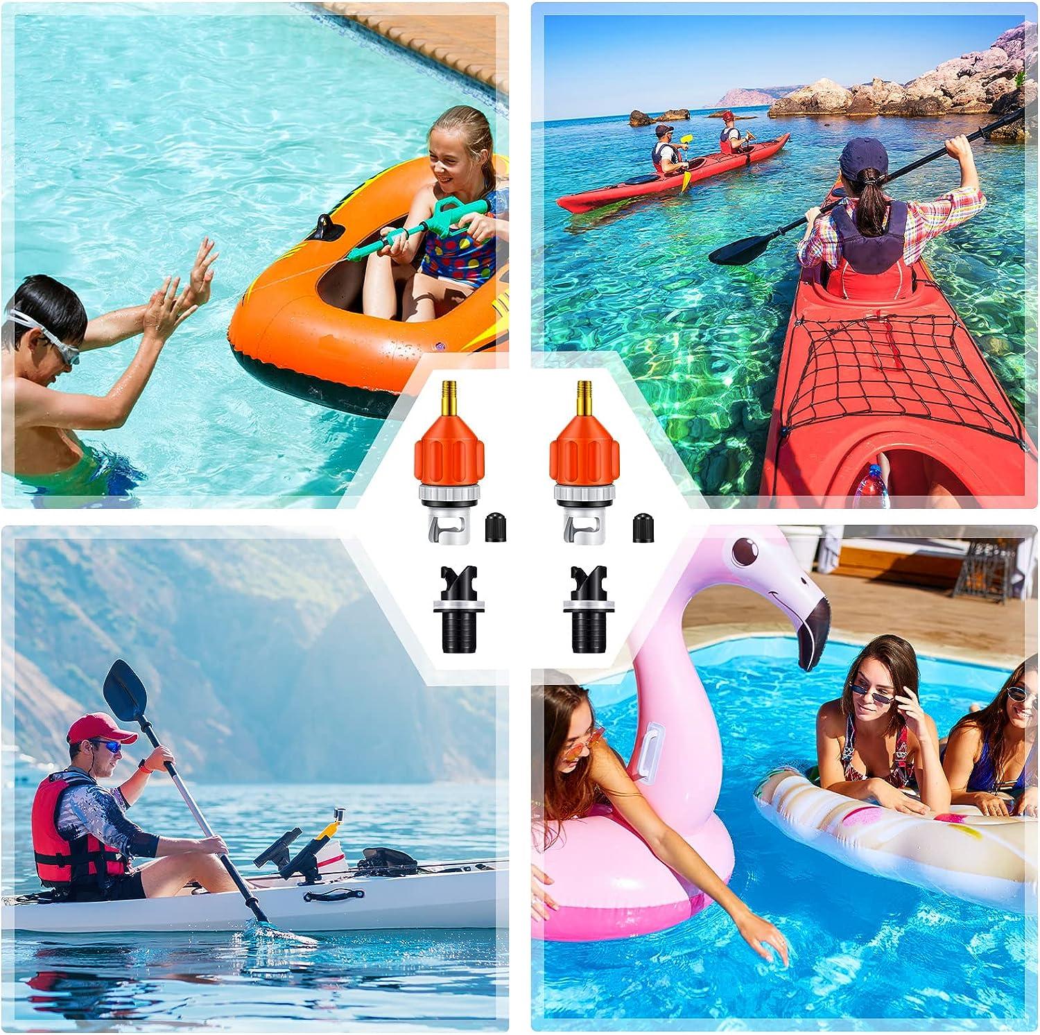 Inflatable Boat SUP Pump Adaptor Set - 4 Pcs Air Valve Adapter Kit for ...