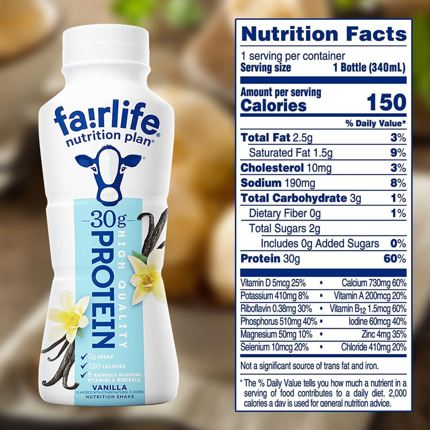 High Protein Shake Drinks Fairlife Nutrition Plan 30g Variety Pack Trial Sampler 6 Pack 2 of ...