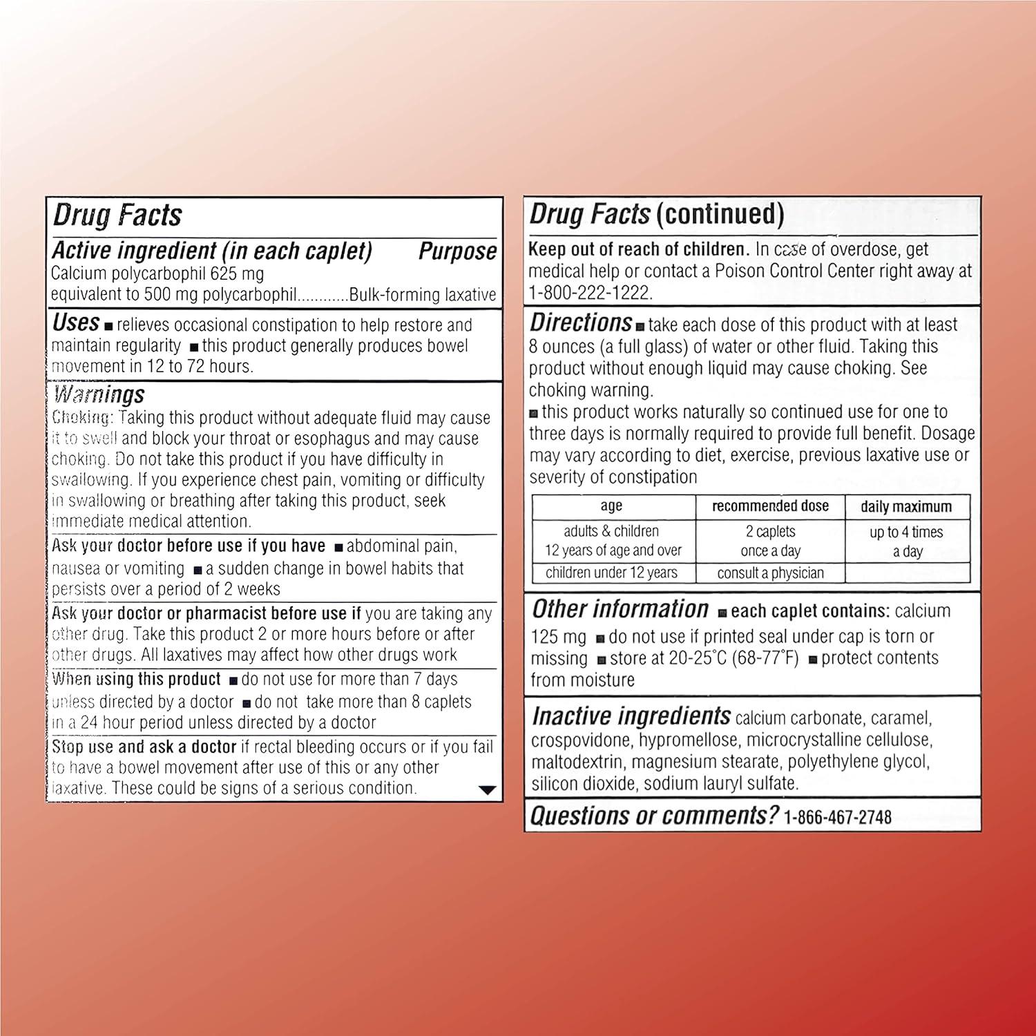 Quality Choice Fiber Therapy Caplets - 90 Count Bottle for Safe ...